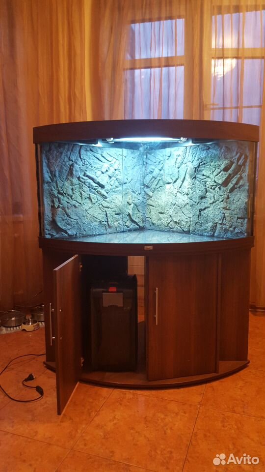 Аквариум (б/у) juwel trigon 350 (угловой) с тумбой
