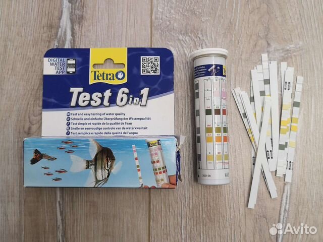 Тест для воды tetra 6 в 1 GH, KH, NO2, NO3, PH+CL