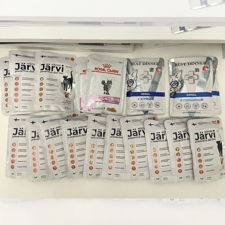 Влажный корм для кошек Renal, паучи – 18 штук