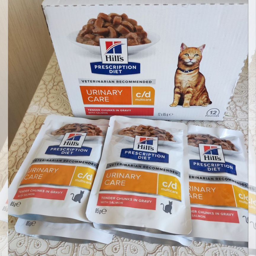 Корм для кошек Hills C/D Urinary 12*85г Лосось