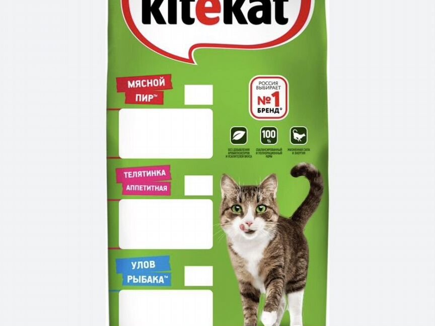 Корм для кошек kitekat китикет 15 кг