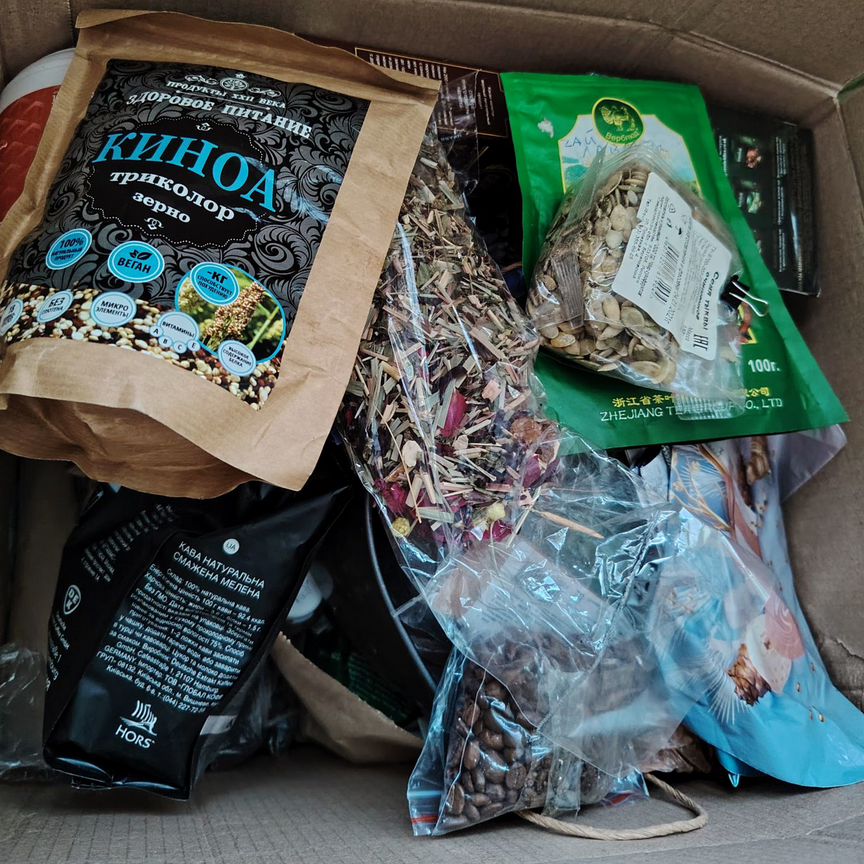 Крупы, семена, травы