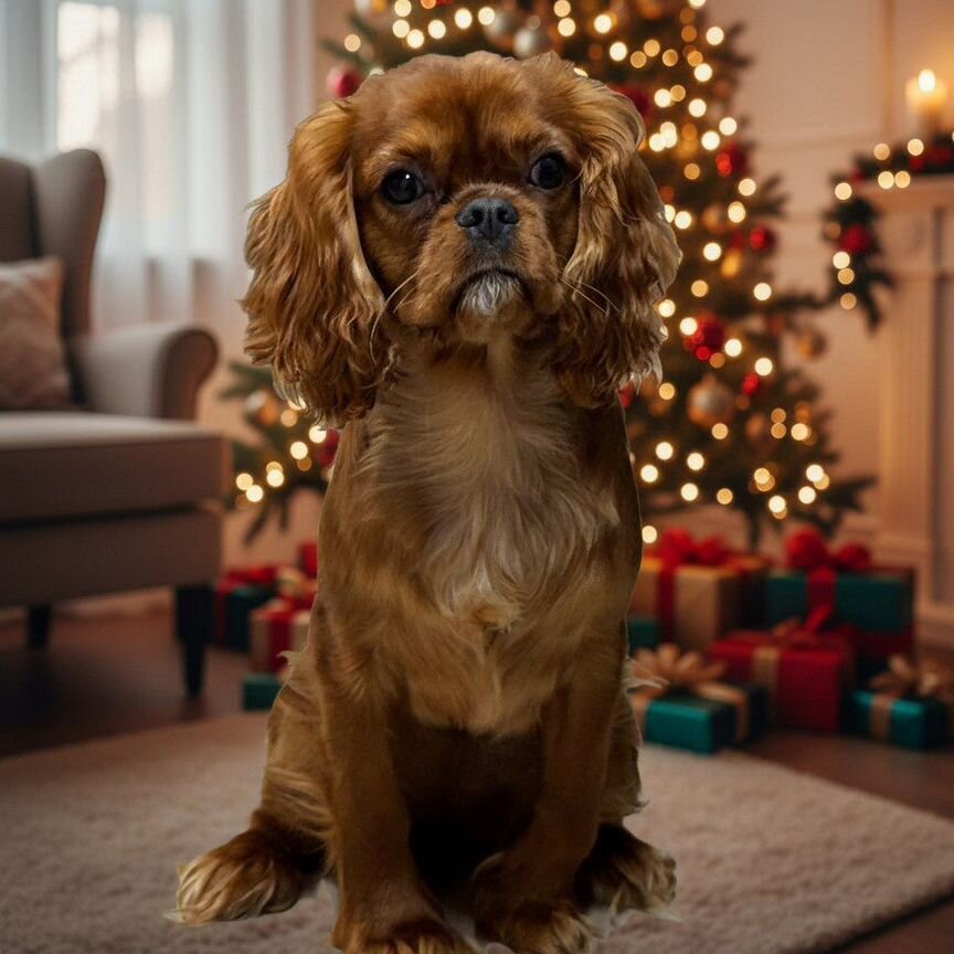 Кавалер кинг-чарльз-спаниель, щенок