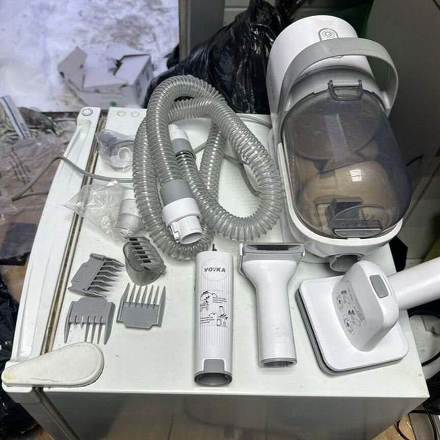 Набор для груминга с пылесосом