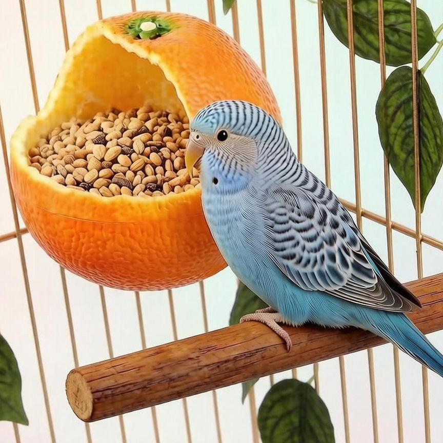 Кормушка для птиц Апельсин, в клетку