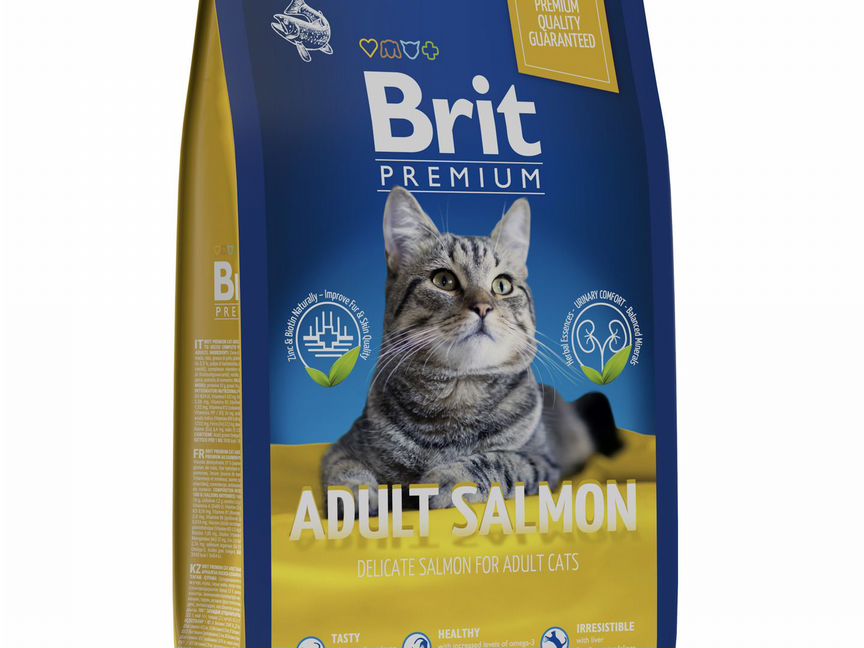 Корм Brit Premium Cat Adult Salmon 8 кг