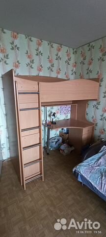 Двухъярусная кровать со шкафом и столом купить в Петрозаводске | Товары ...