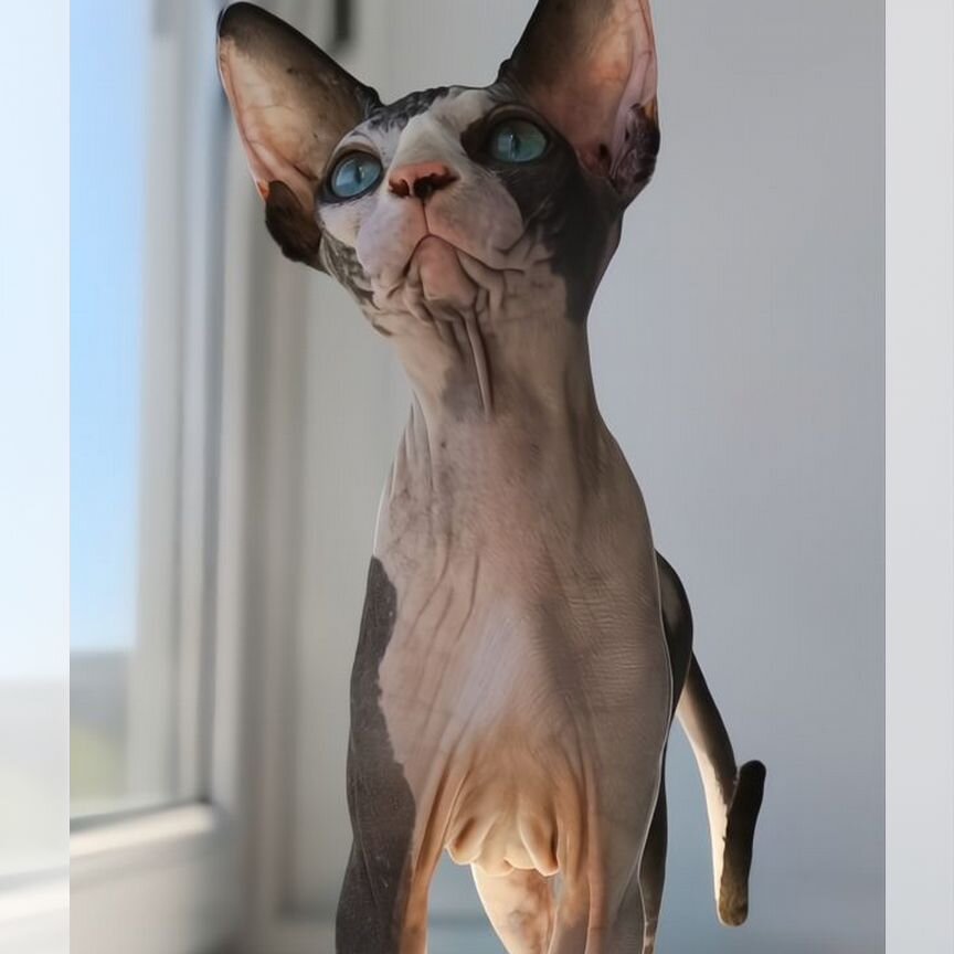 Канадский сфинкс, взрослая кошка