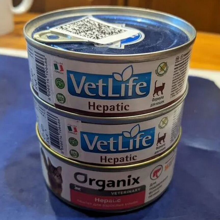 Корм для кошек Hepatic Farmina за 3шт