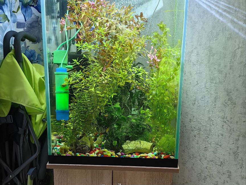 Аквариум 136л с тумбой (высота 76см)