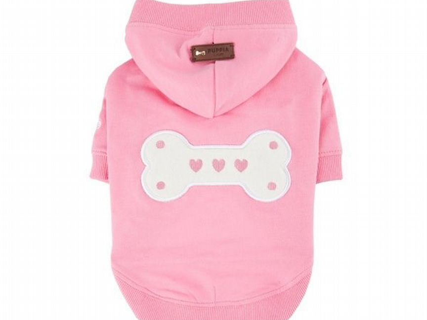 Puppia худи с капюшоном "Косточка", розо