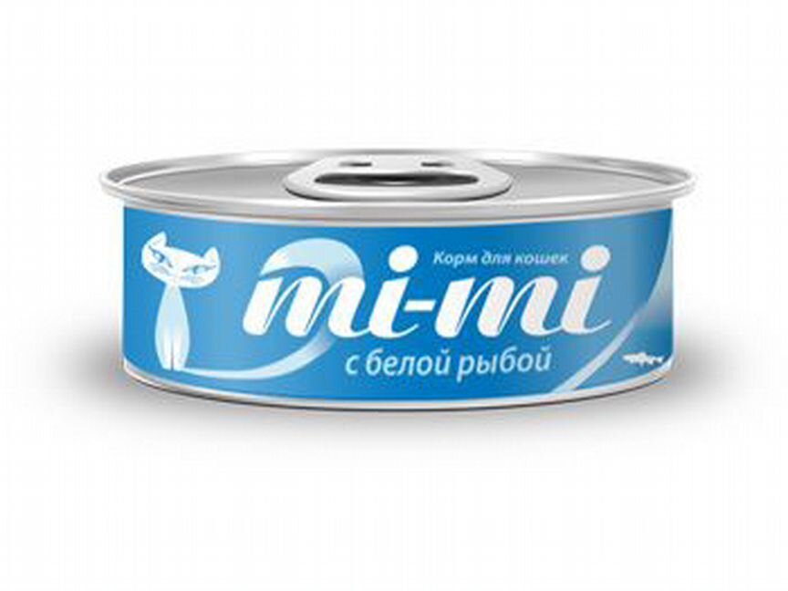 Mi-mi консервы для кошек и котят с кусочками тунца