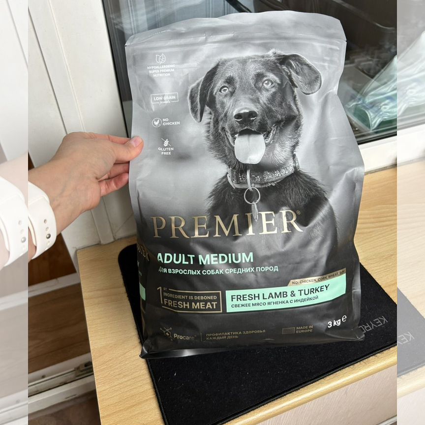 Premier корм для собак Adult medium 3кг