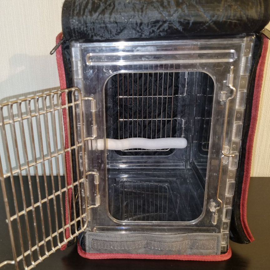 Переноска для птиц/попугаев разборная с чехлом