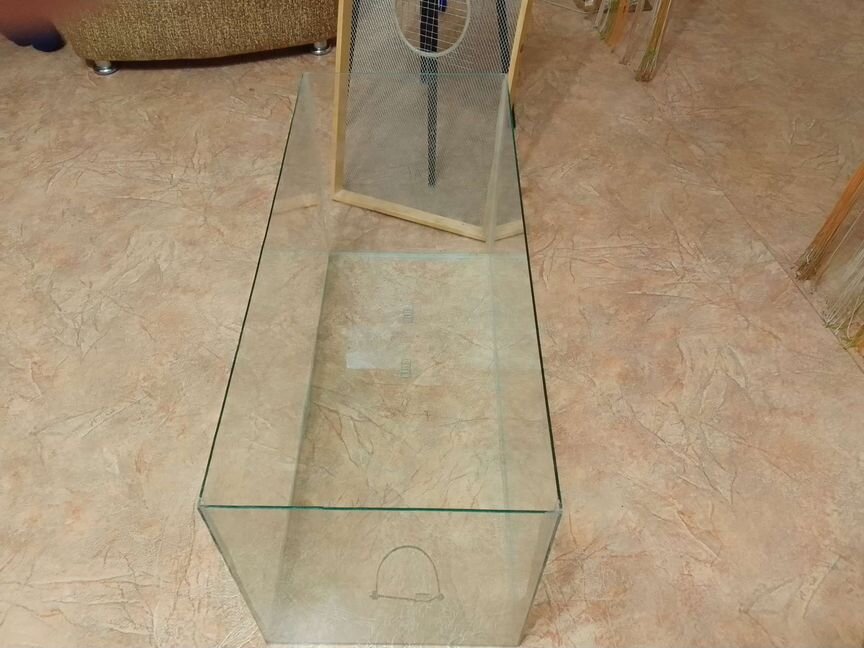 Стеклянный бокс-клетка