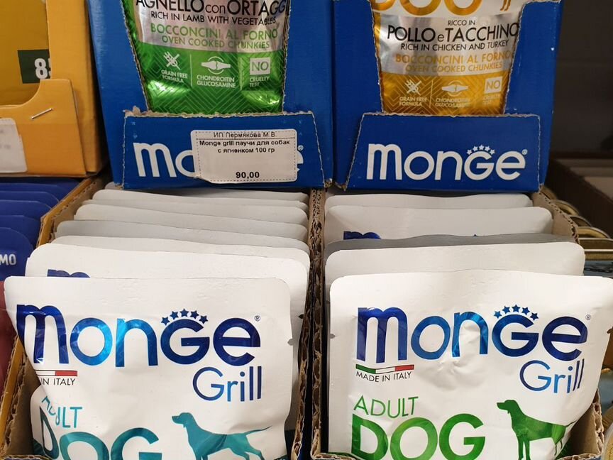 Корм Monge сухой/влажный
