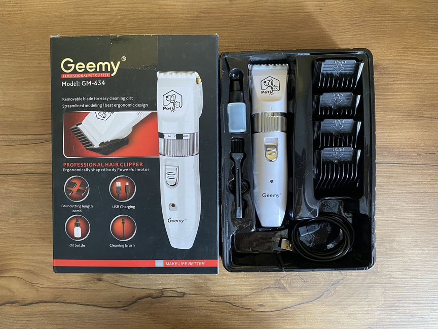 Машинка для стрижки животных geemy