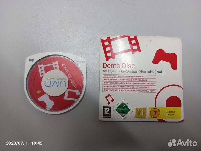 PSP UMD demo disc PSP vol. 1 и vol. 3 купить в Москве | Электроника | Авито