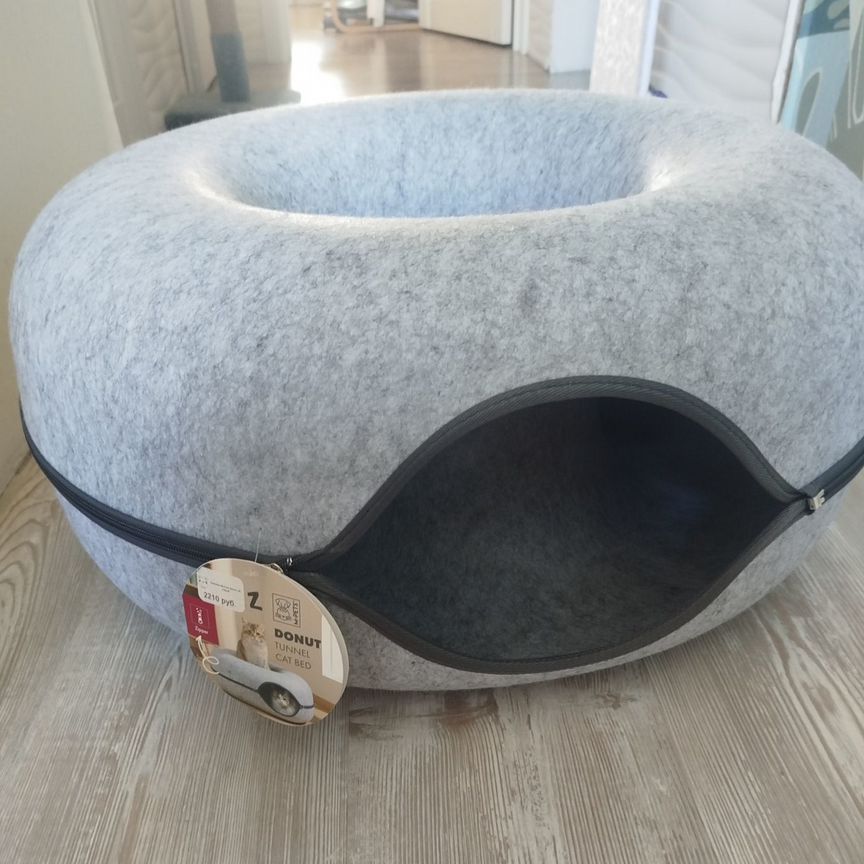 Домик бублик для котов