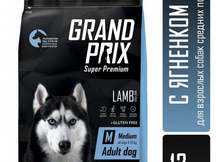 Корм для взрослых собак средних пород Grand Prix