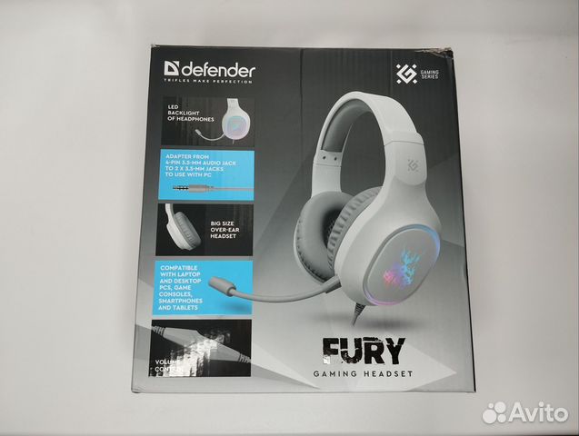 Наушники игровые Defender Fury проводные с микро купить в Санкт ...
