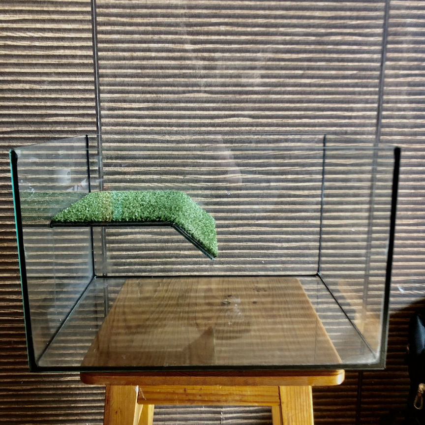 Аквариум для черепах с мостиком