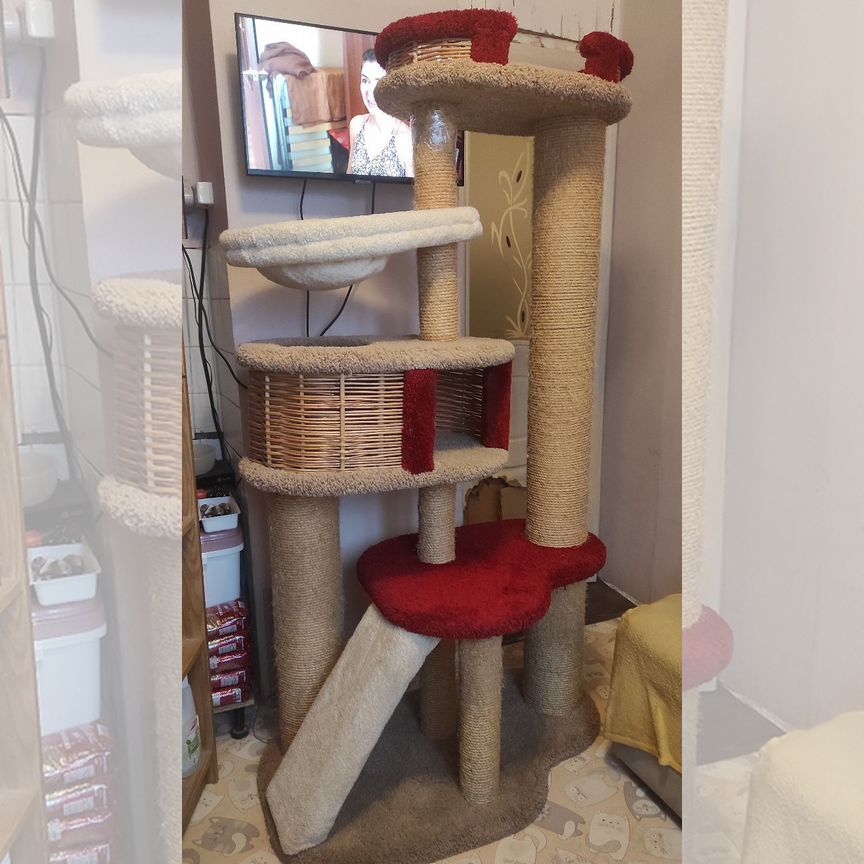 Игровой комплекс для кошек Пушок Иннусик 181 см