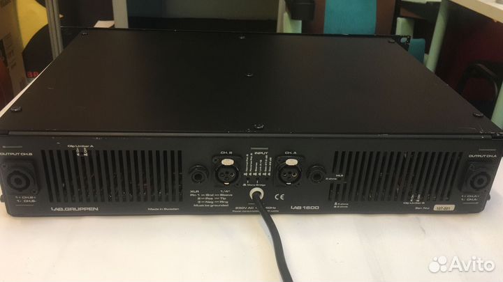 Усилитель акустический labgruppen LAB 1600 в Москве, цена 120 000 руб ...