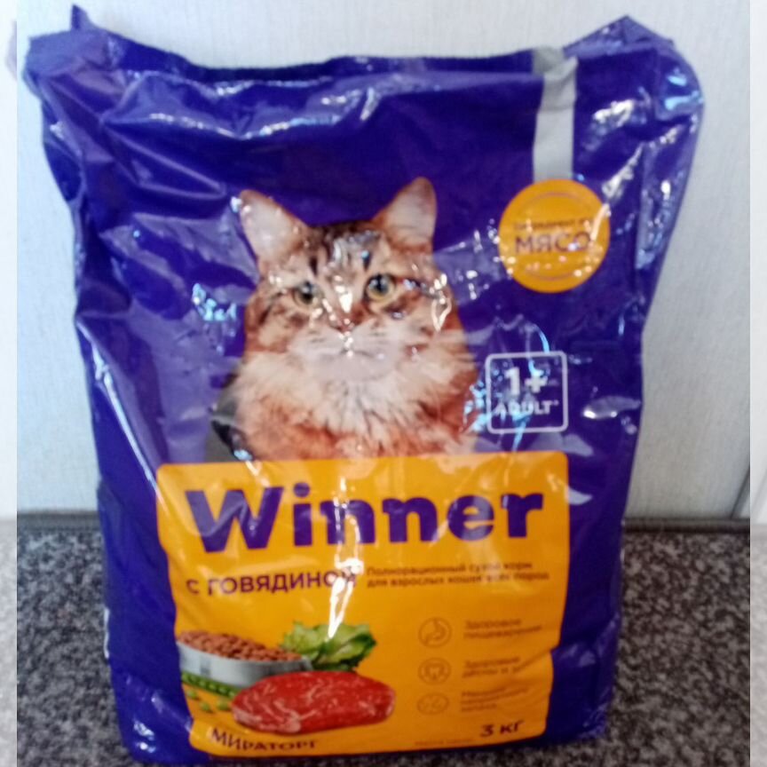 Корм для кошек winner 3кг