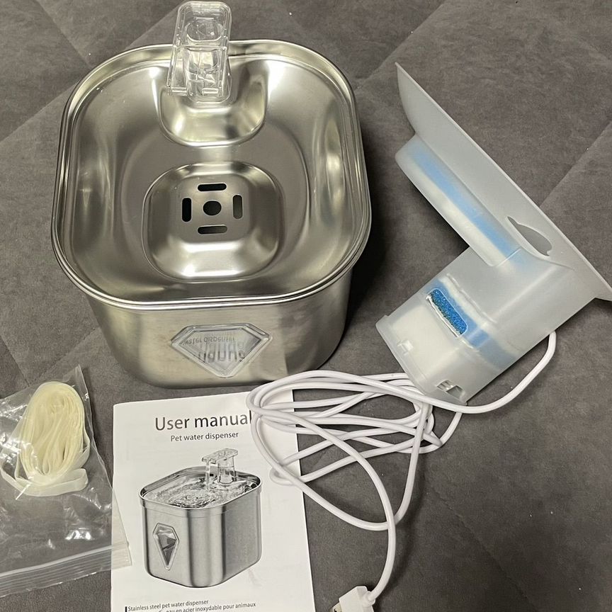 Автомотическая поилка фонтан для кошек для собак