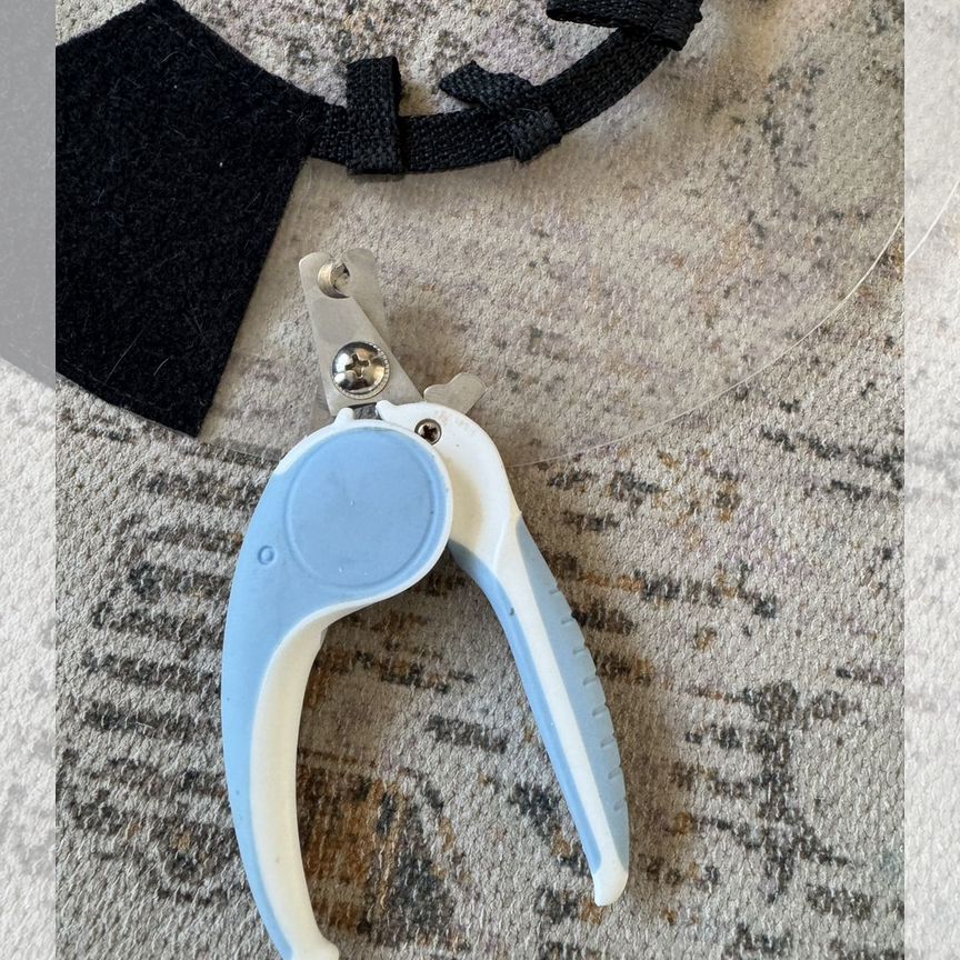 Кусачки для когтей и воротник для кошек