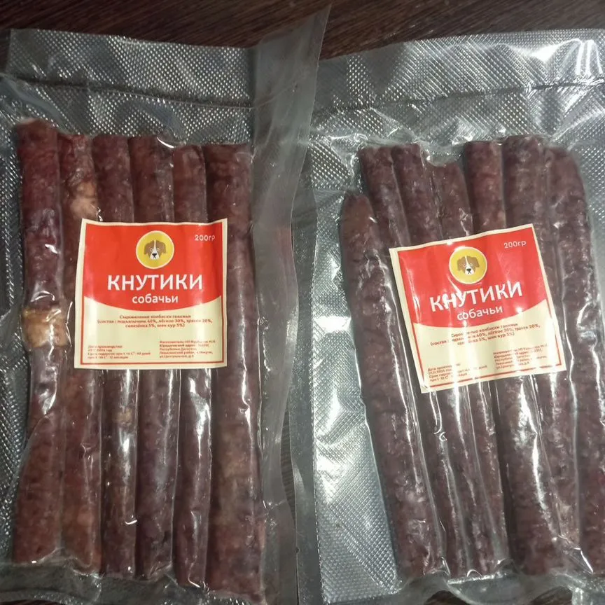 Лакомства Сыровяленые колбаски для собак