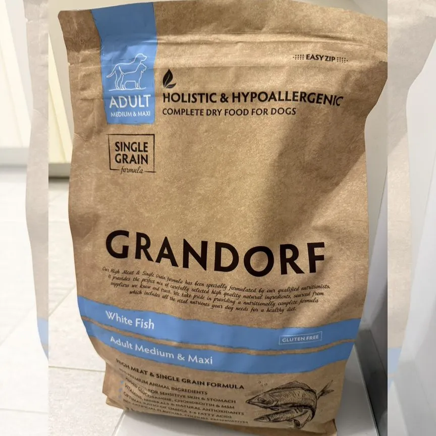Корм для собак grandorf, белая рыба