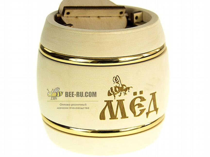 Бочонок медовый из липы Купеческий (светлый) 0.3 к