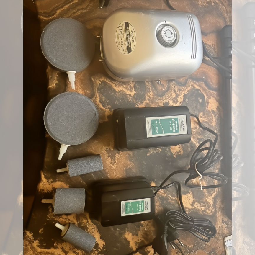 Помпы воздушние и камни