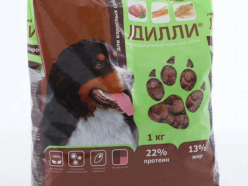 Сухой корм Дилли для собак 1 кг