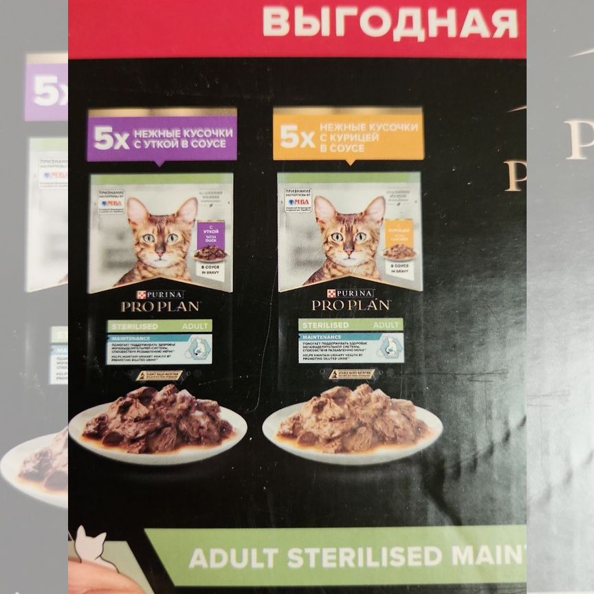 Влажный корм для кошек pro plan