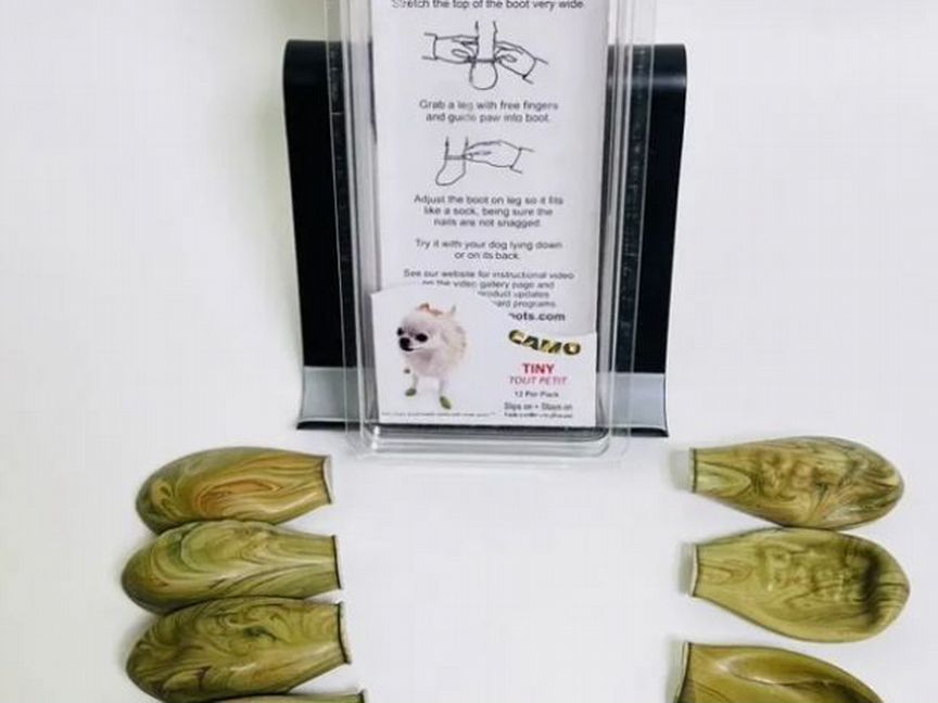 Обувь для собак Лапушки PawZ, Tiny, камуфляж