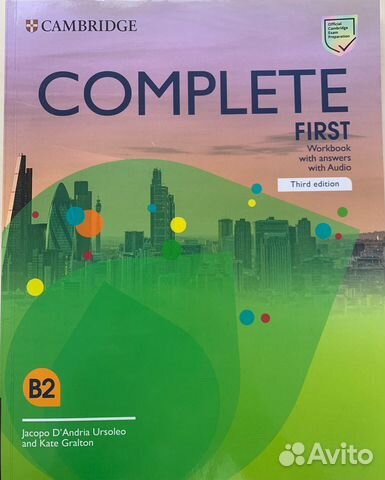 Complete First Workbook with answers . Официальный Cambridge учебник для... купить в Москве | Авито