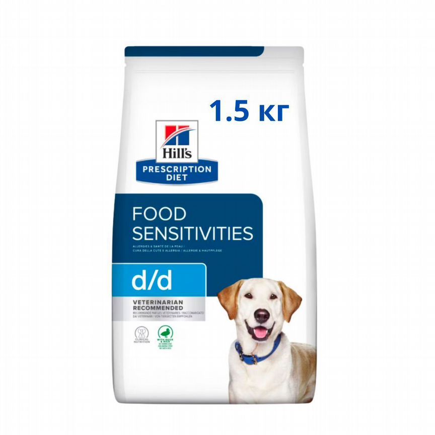 Корм Hills d/d для собак с уткой 1,5кг
