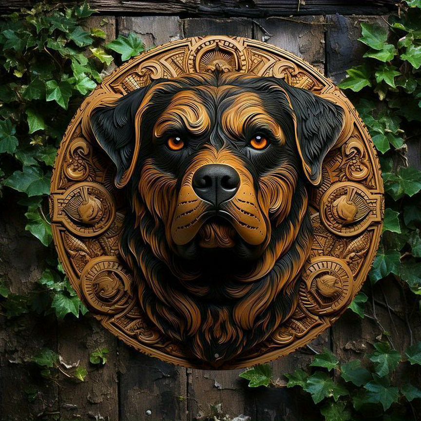 Собака Барельеф - портрет по фото моделирование 3Д