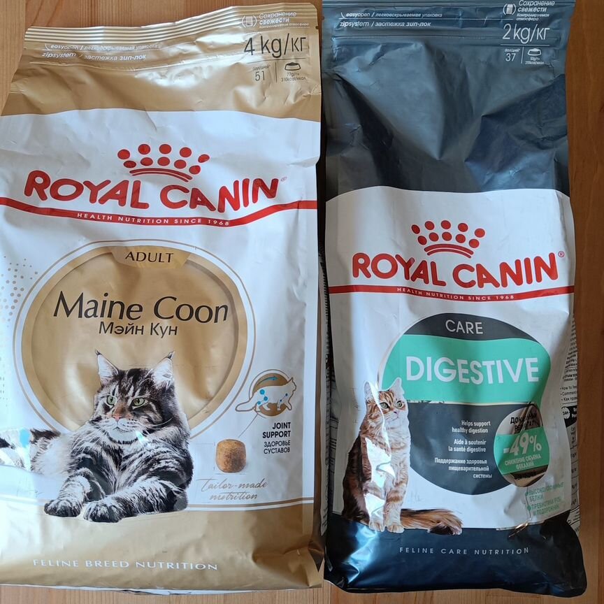 Корм Royal Canin Maine Coon и Digestive care