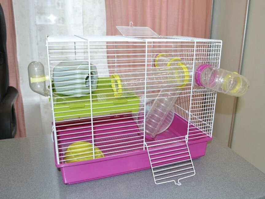 Клетка 2-х этажная для хомяков, крысят, грвзунов