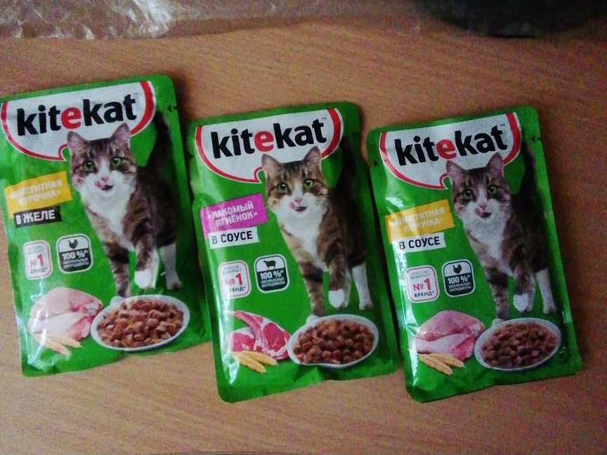 Корм для кошек мокрый kitekat