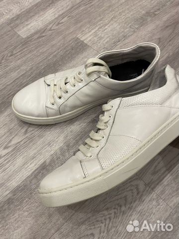 Кеды белые мужские из натуральной кожи купить в Нижнем Новгороде ...