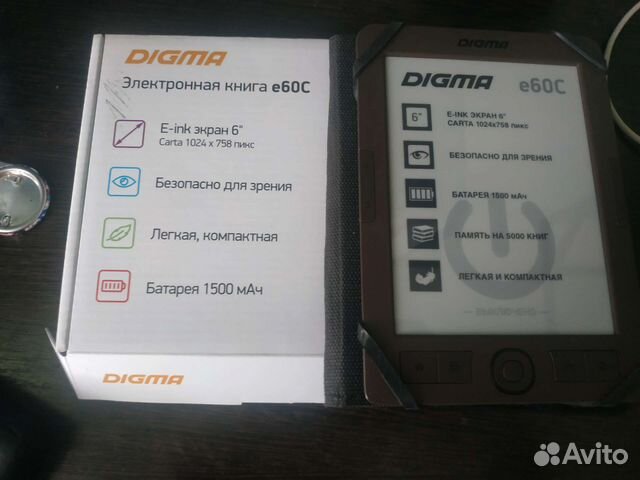 Электронная книга digma e60C купить в Москве | Электроника | Авито