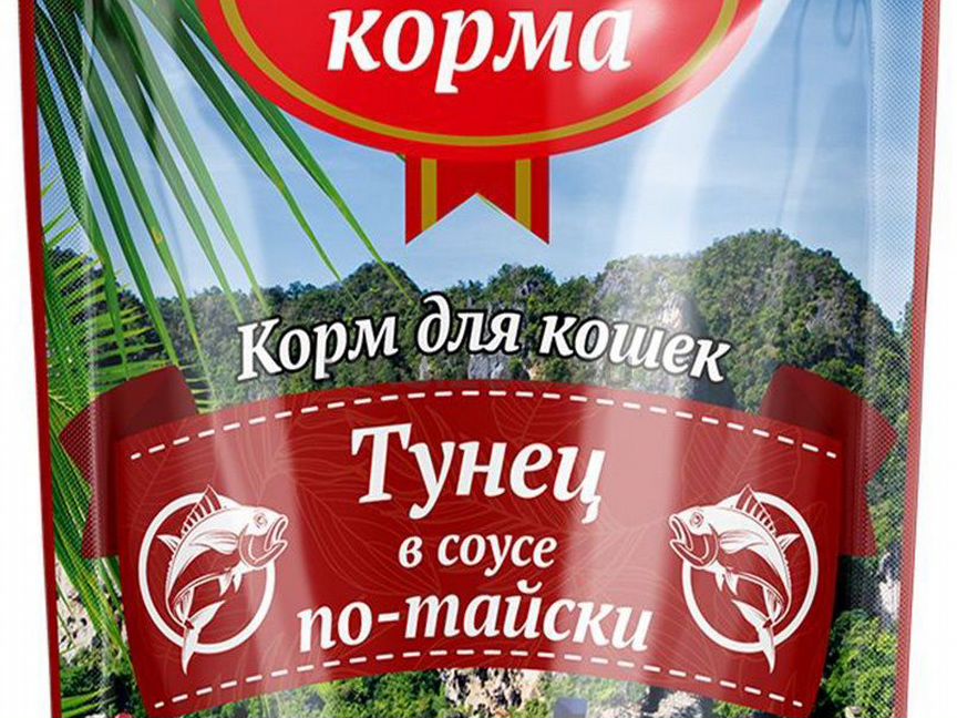Родные корма Заморские, для кошек, Тунец