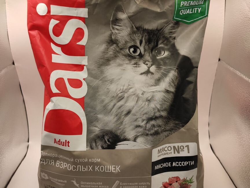 Сухой корм Darsi 1,8 кг для кошек, Мясное ассорти
