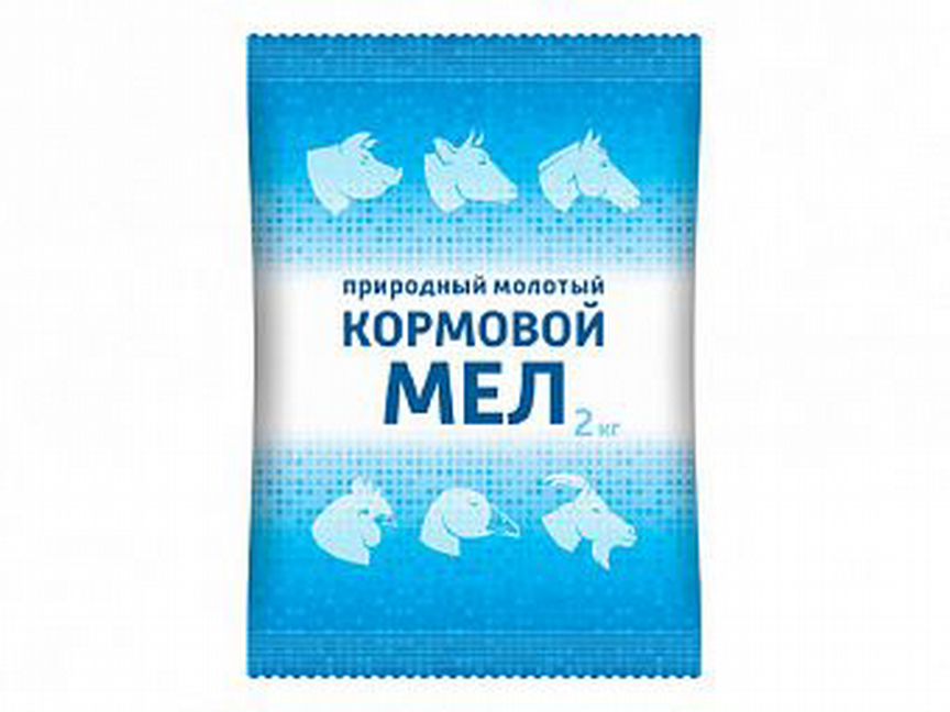 Мел кормовой, вх, цв пакет, 2 кг