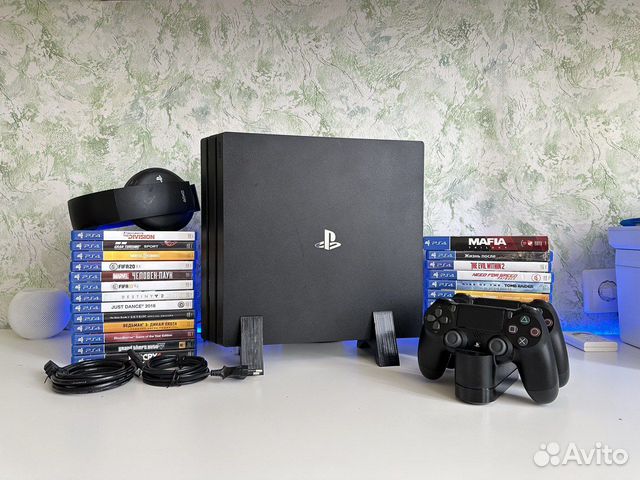 Sony PlayStation Ps 4 pro 1 tb 4k +игры купить в Москве | Электроника ...